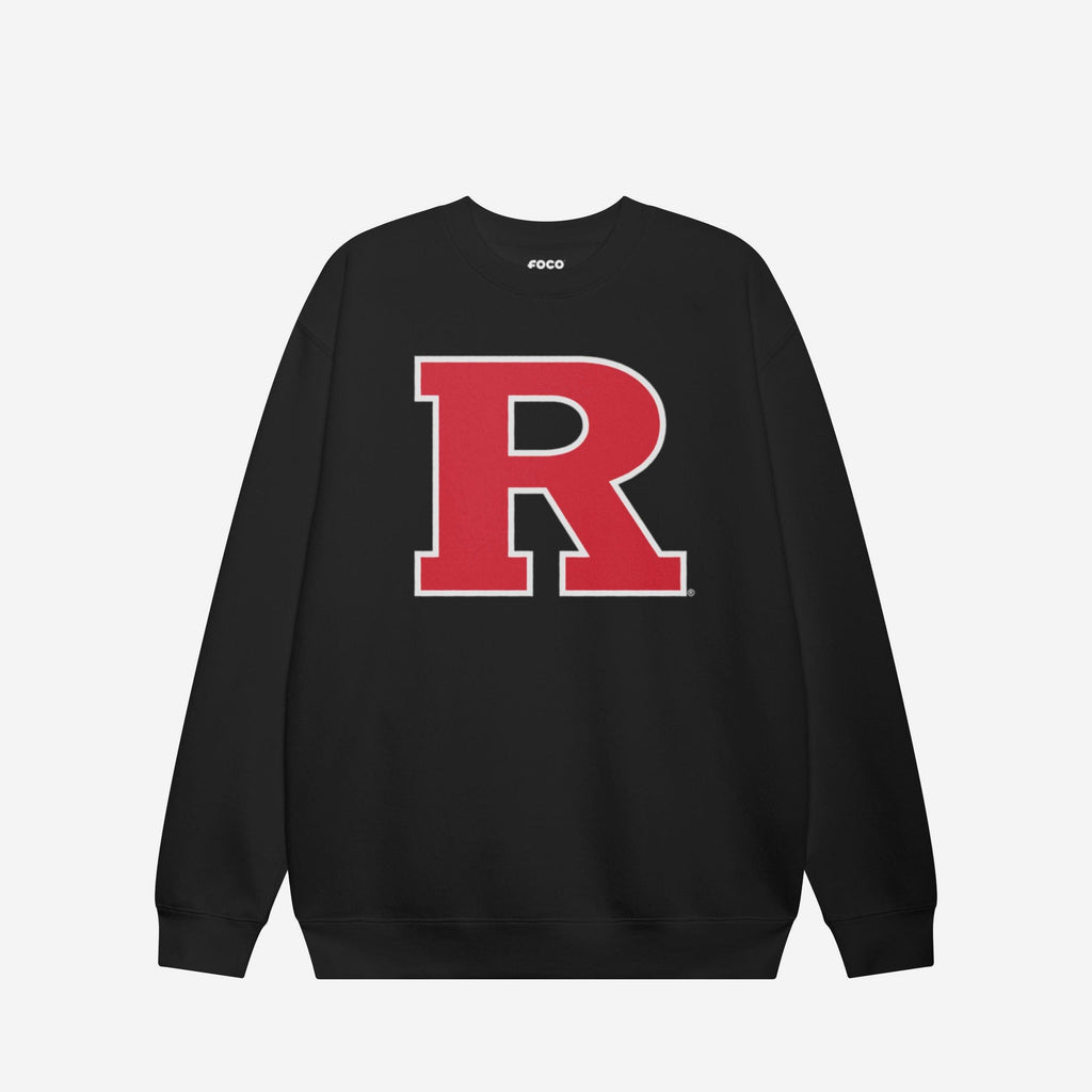Rutgers Scarlet Knights Primary Logo Crew Neck Sweatshirt FOCO