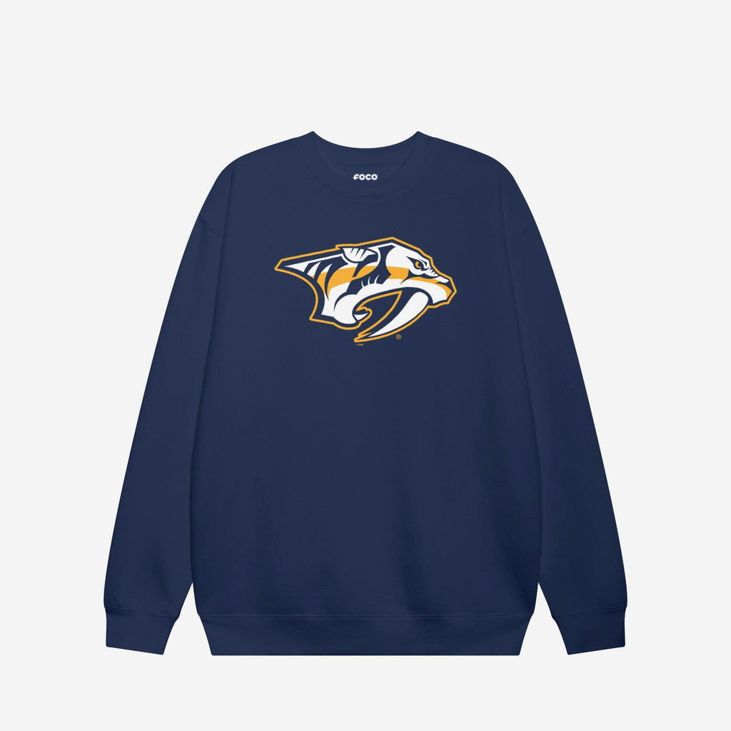Nashville Predators Primary Logo Crew Neck Sweatshirt FOCO