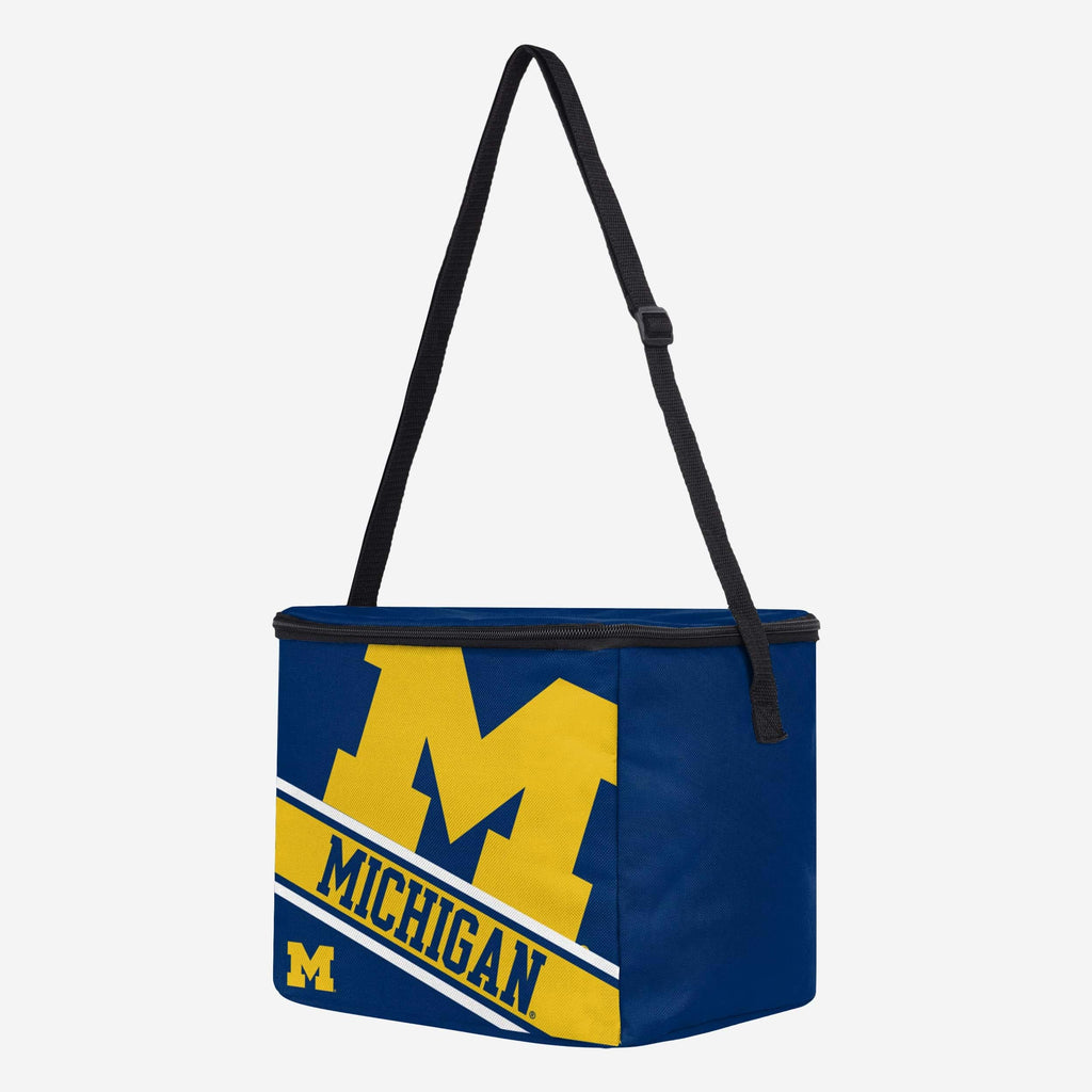 Michigan Wolverines Big Logo Stripe 12 Pack Cooler FOCO
