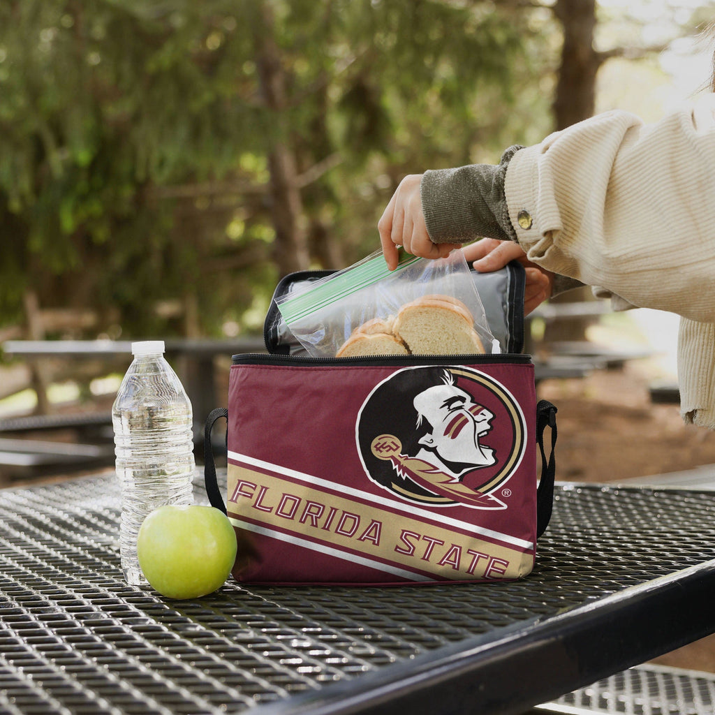 Florida State Seminoles Big Logo Stripe 6 Pack Cooler FOCO