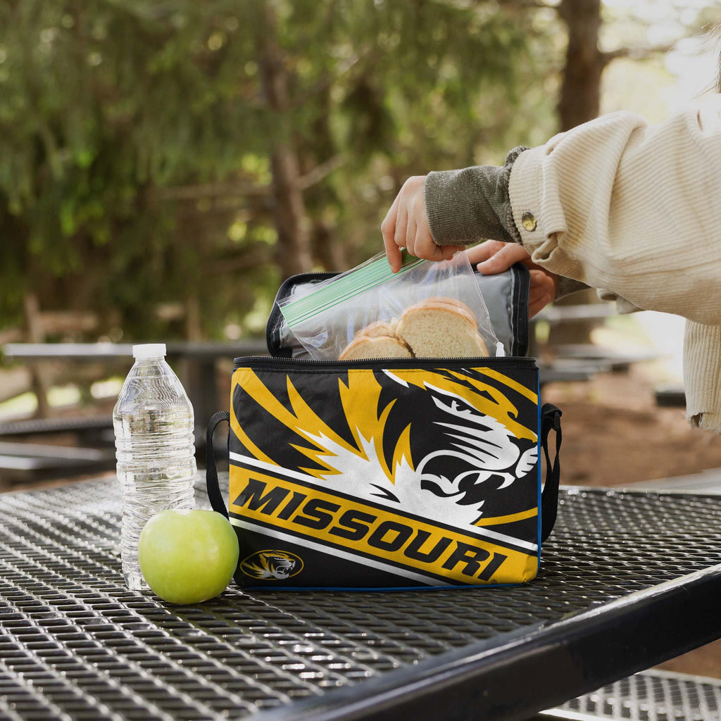 Missouri Tigers Big Logo Stripe 6 Pack Cooler FOCO