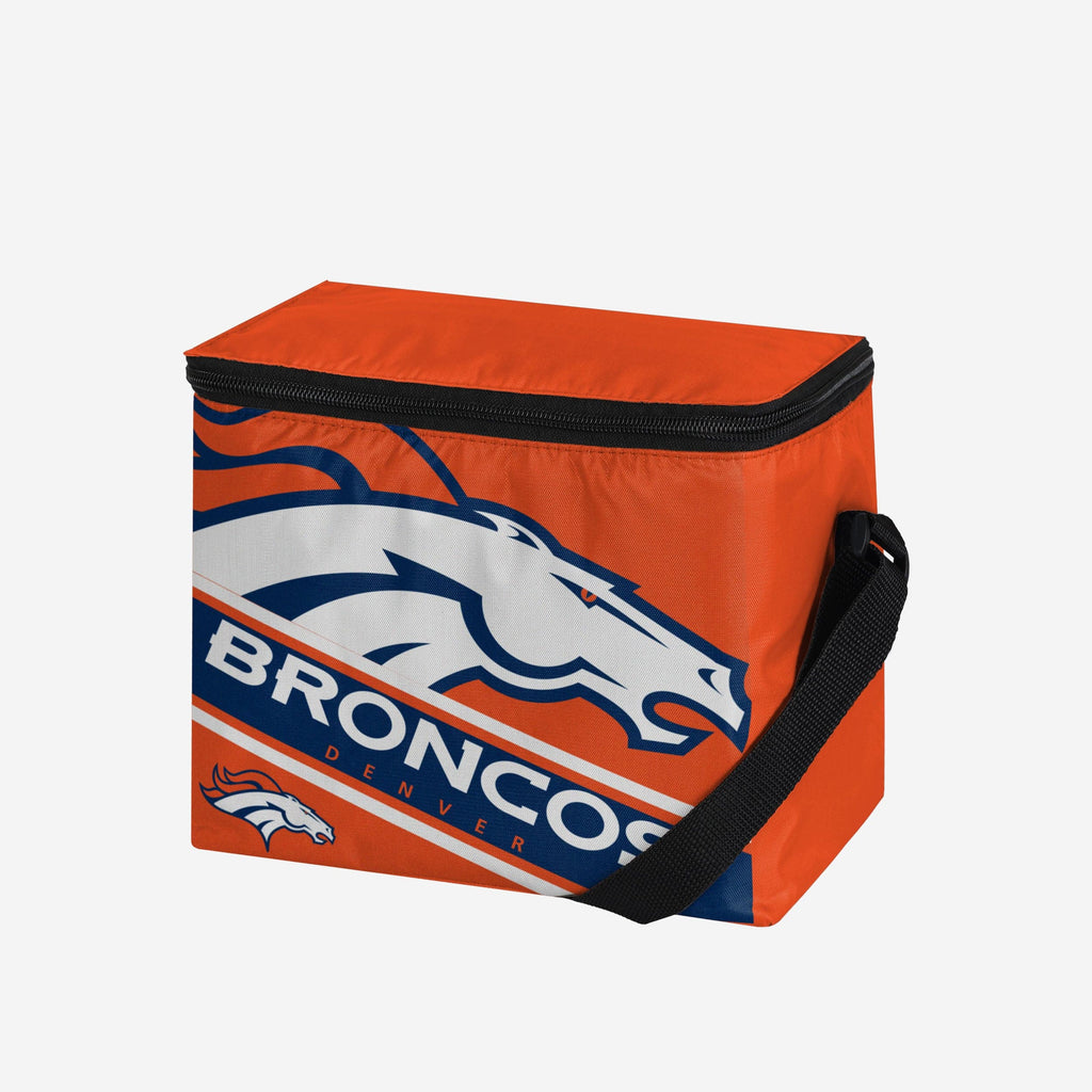 Denver Broncos Big Logo Stripe 6 Pack Cooler FOCO