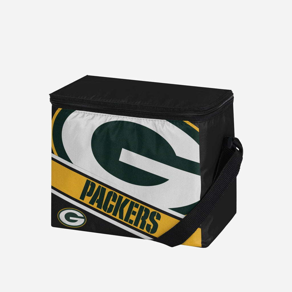 Green Bay Packers Big Logo Stripe 6 Pack Cooler FOCO