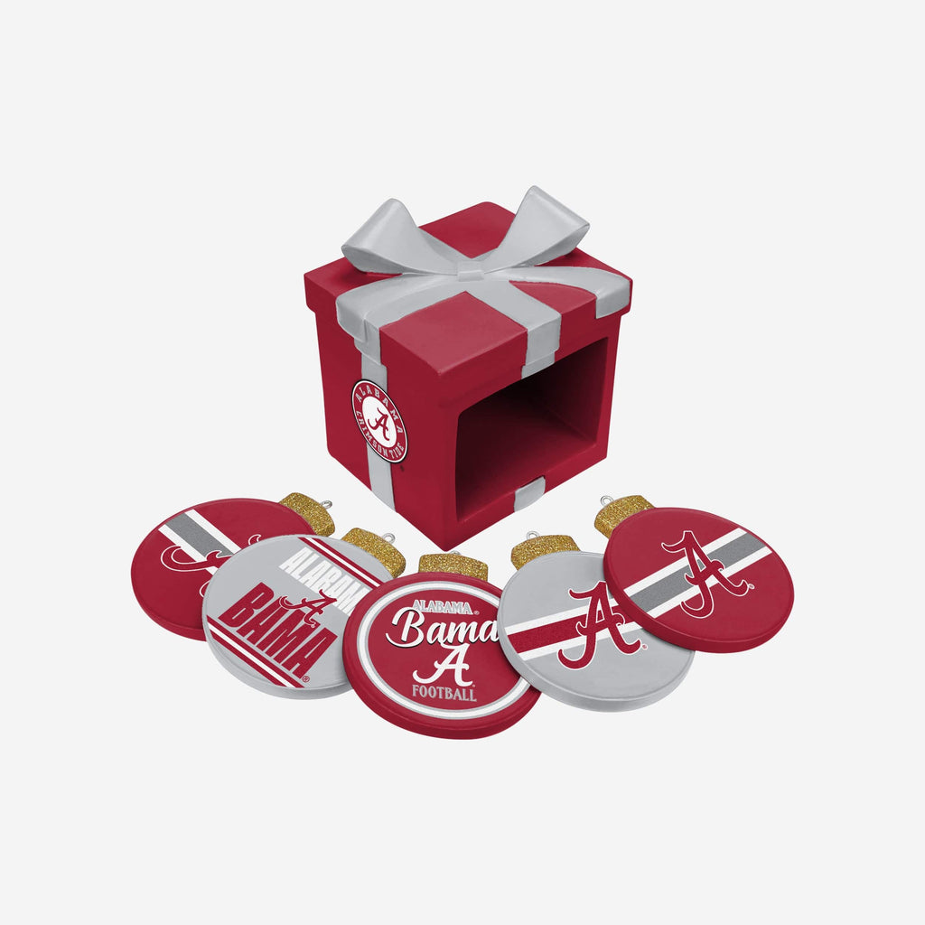 Alabama Crimson Tide Holiday 5 Pack Coaster Set FOCO
