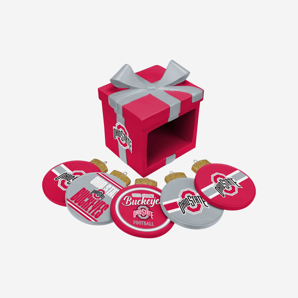 Ohio State Buckeyes Holiday 5 Pack Coaster Set FOCO
