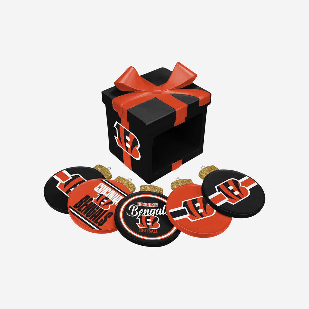 Cincinnati Bengals Holiday 5 Pack Coaster Set FOCO