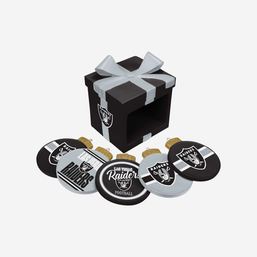 Las Vegas Raiders Holiday 5 Pack Coaster Set FOCO