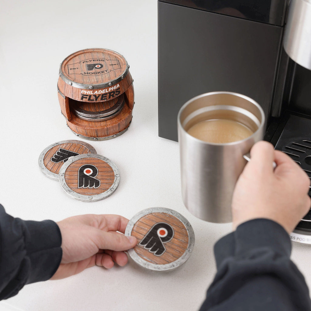 Philadelphia Flyers 5 Pack Barrel Coaster Set FOCO