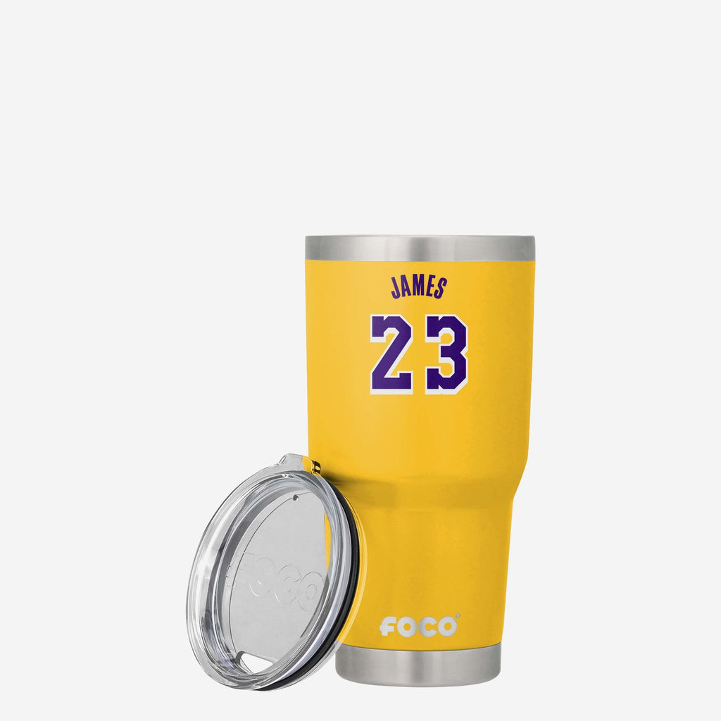 LeBron James Los Angeles Lakers Team Logo 30 oz Player Tumbler FOCO
