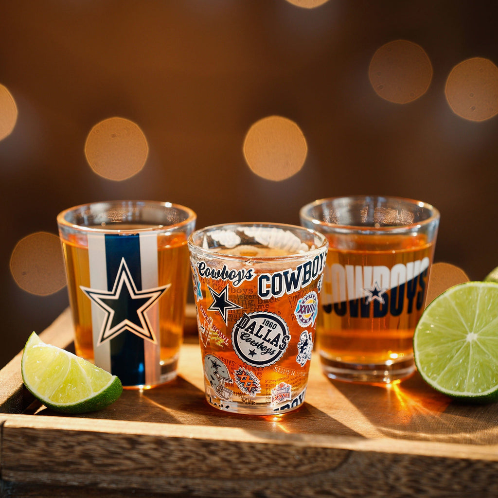 Dallas Cowboys 3 Pack Shot Glass FOCO