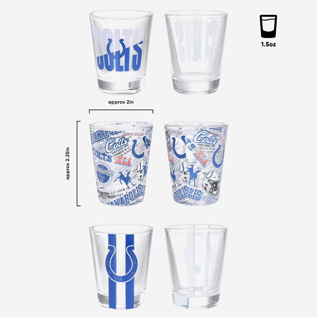 Indianapolis Colts 3 Pack Shot Glass FOCO