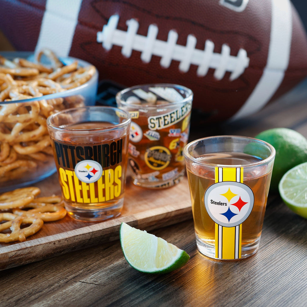 Pittsburgh Steelers 3 Pack Shot Glass FOCO