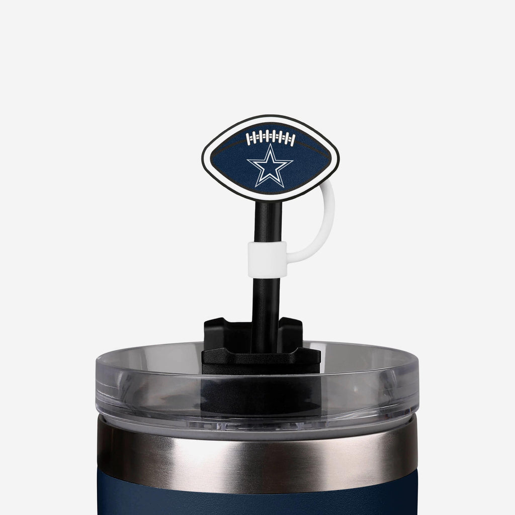 Dallas Cowboys 3 Pack Primary Logo Straw Toppers FOCO