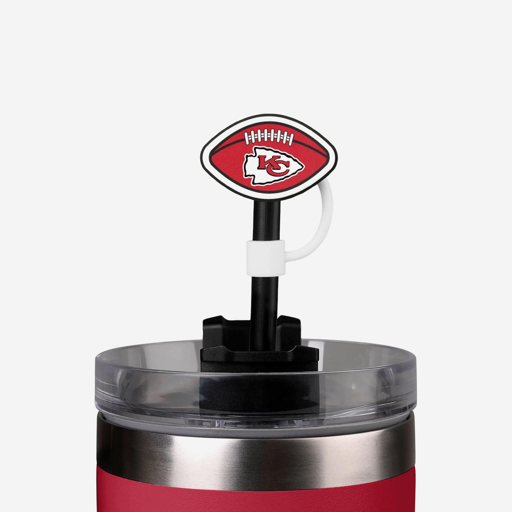 Kansas City Chiefs 3 Pack Primary Logo Straw Toppers FOCO