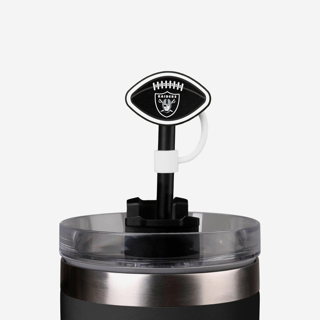 Las Vegas Raiders 3 Pack Primary Logo Straw Toppers FOCO