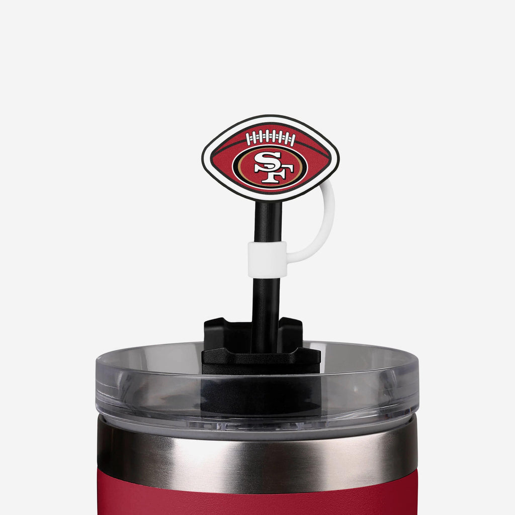 San Francisco 49ers 3 Pack Primary Logo Straw Toppers FOCO