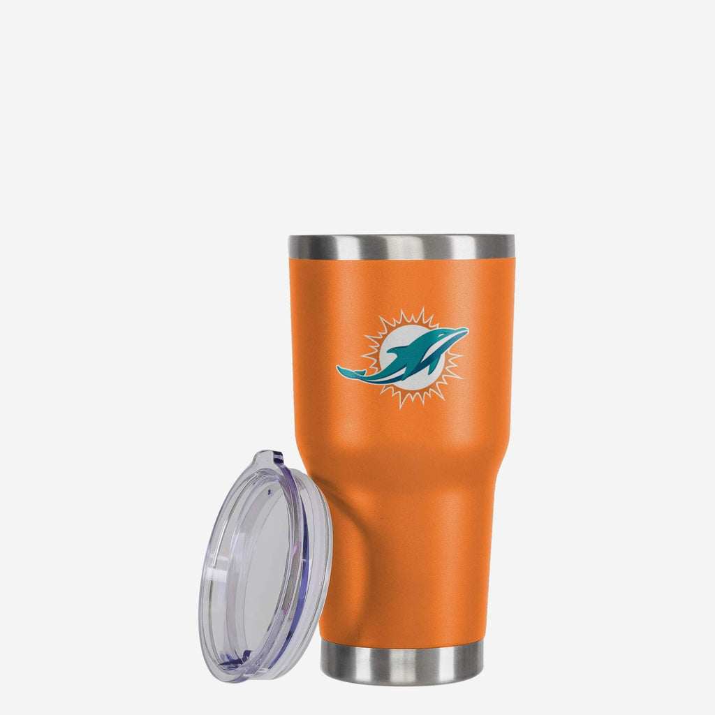 Miami Dolphins Orange Team Logo 30 oz Tumbler FOCO