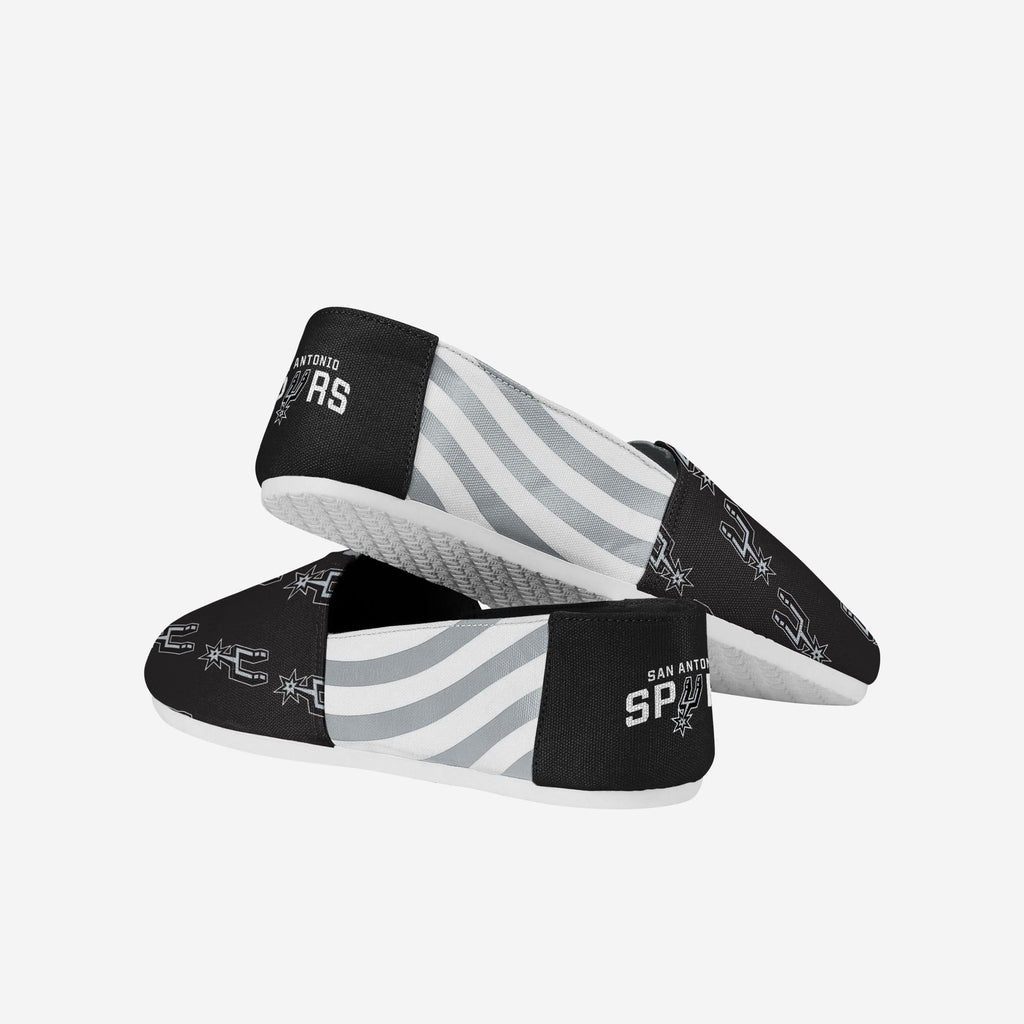 San Antonio Spurs Womens Stripe Canvas Shoe FOCO