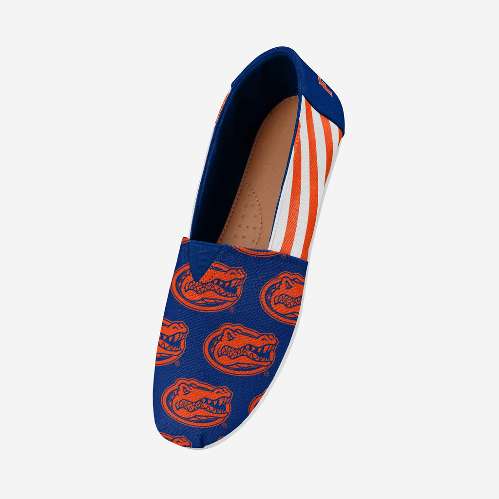 Florida Gators Womens Stripe Canvas Shoe FOCO