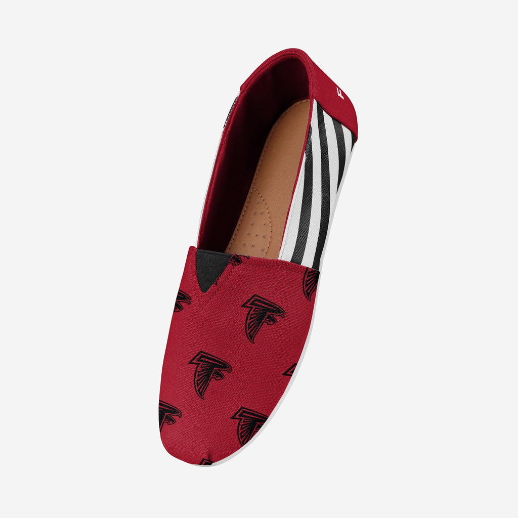 Atlanta Falcons Womens Stripe Canvas Shoe FOCO