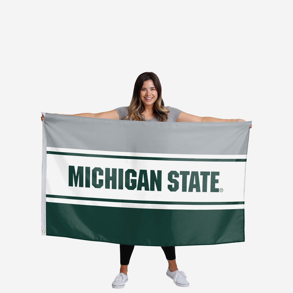 Michigan State Spartans Horizontal Flag FOCO