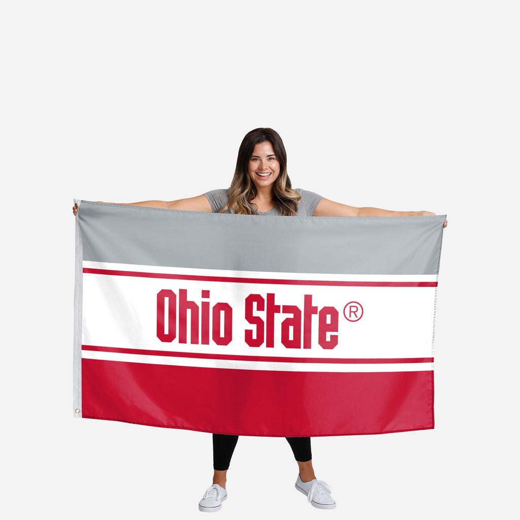 Ohio State Buckeyes Horizontal Flag FOCO