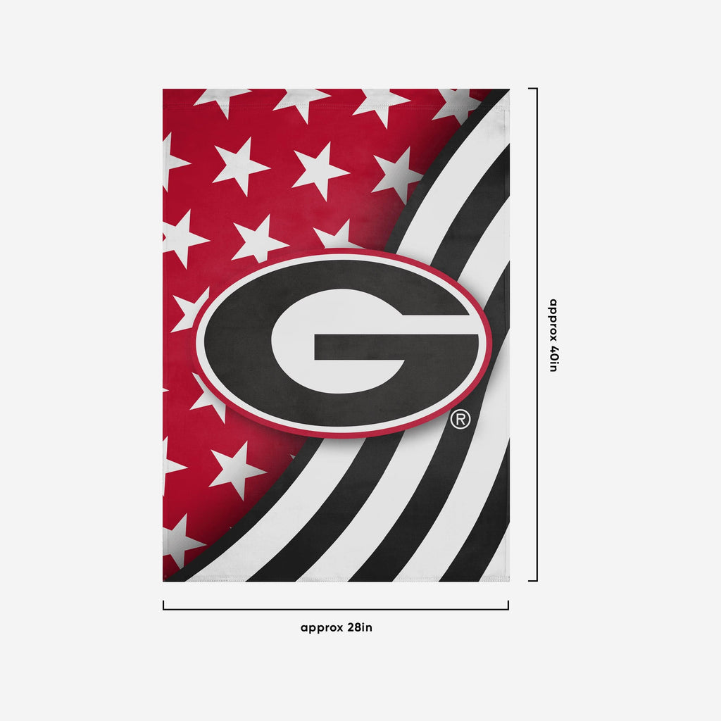 Georgia Bulldogs Americana Vertical Flag FOCO