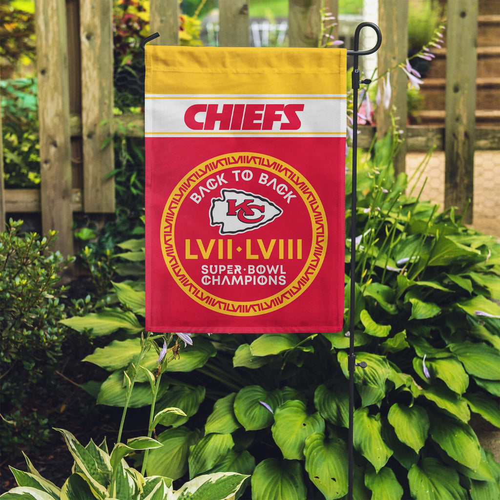 Kansas City Chiefs Super Bowl LVIII Champions Garden Flag FOCO