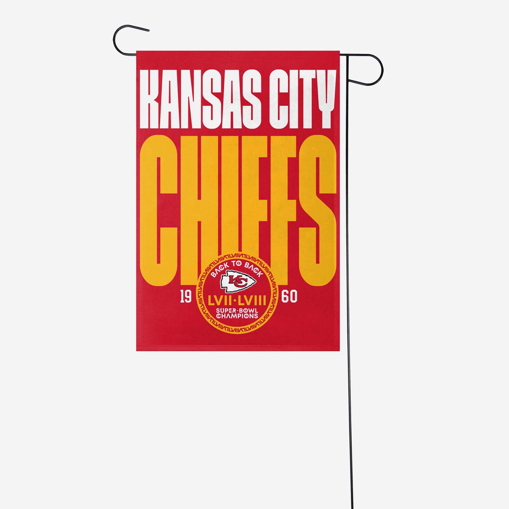 Kansas City Chiefs Super Bowl LVIII Champions Garden Flag FOCO