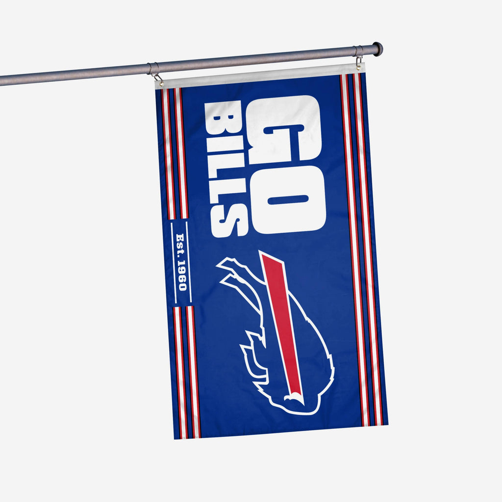 Buffalo Bills Horizontal Slogan Flag FOCO