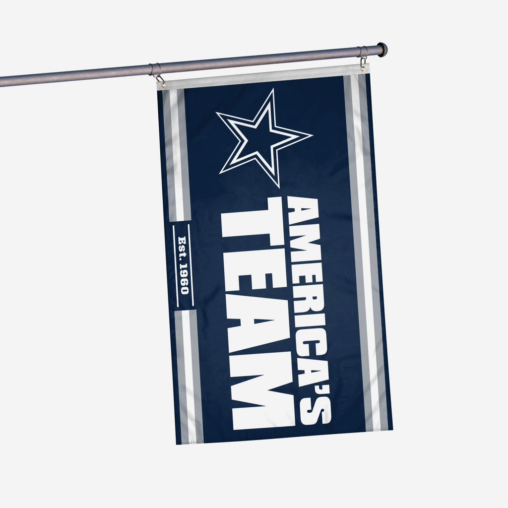 Dallas Cowboys Horizontal Slogan Flag FOCO
