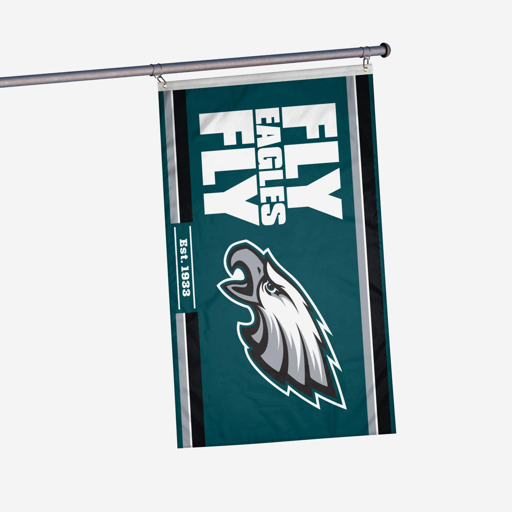 Philadelphia Eagles Horizontal Slogan Flag FOCO