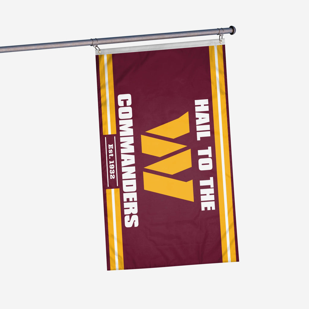 Washington Commanders Horizontal Slogan Flag FOCO