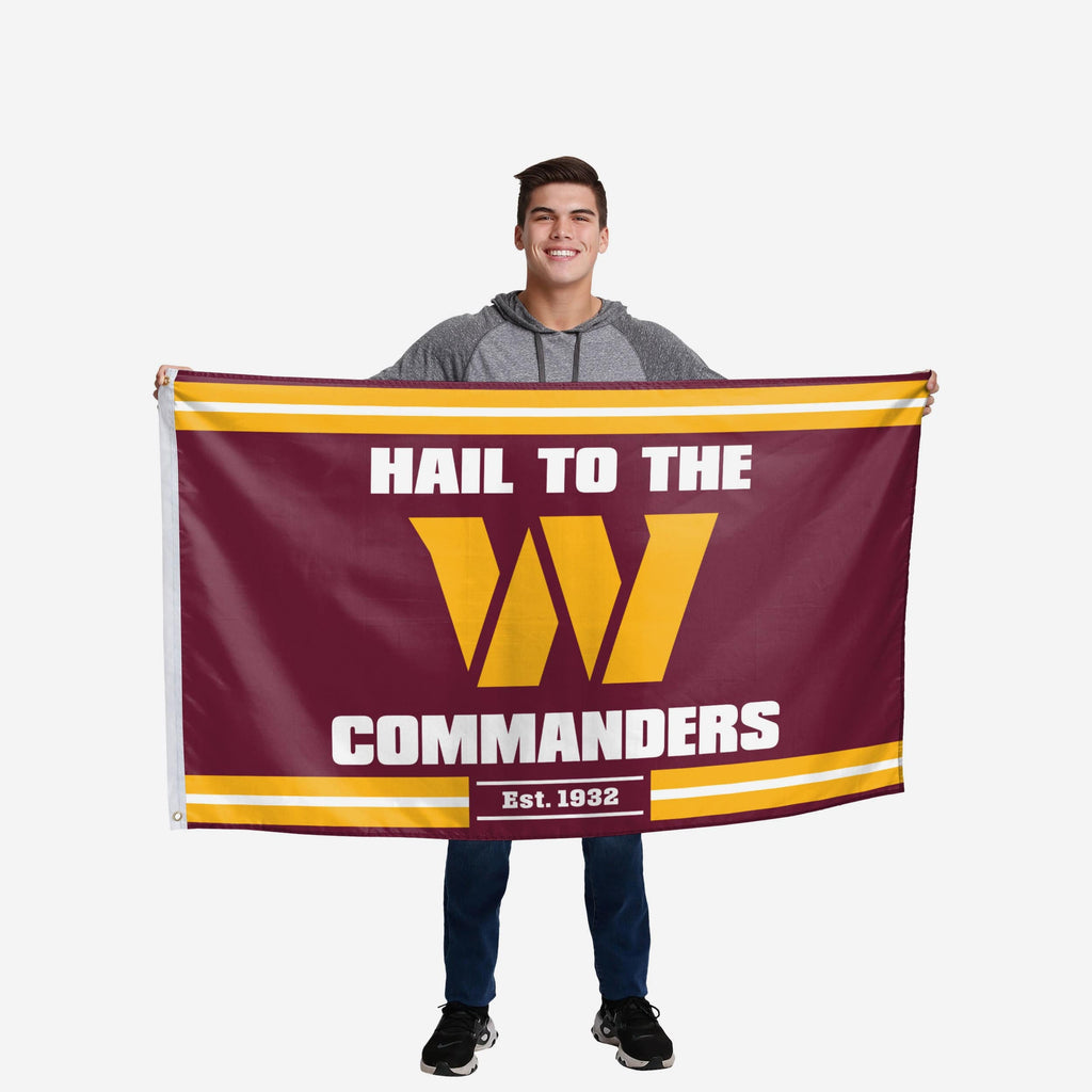 Washington Commanders Horizontal Slogan Flag FOCO