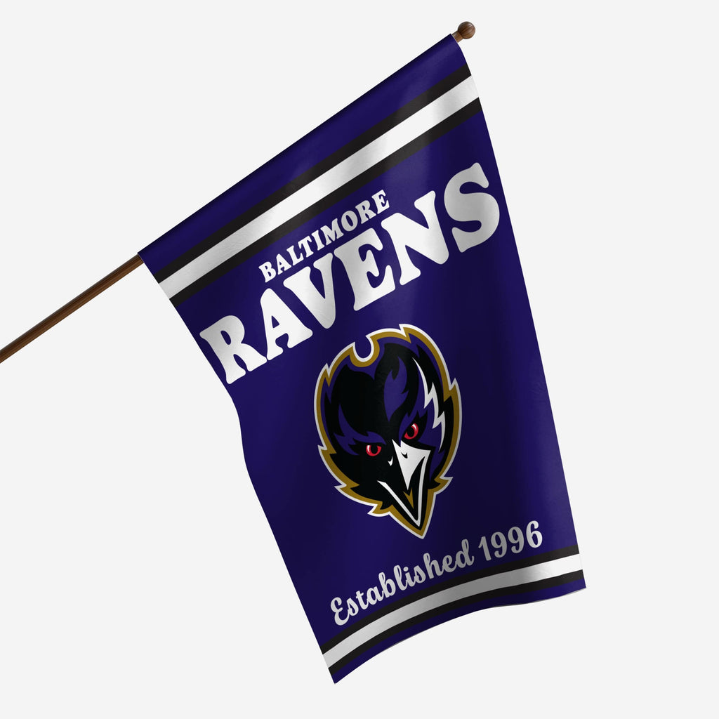 Baltimore Ravens Vertical Retro Flag FOCO