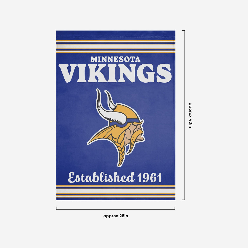 Minnesota Vikings Vertical Retro Flag FOCO