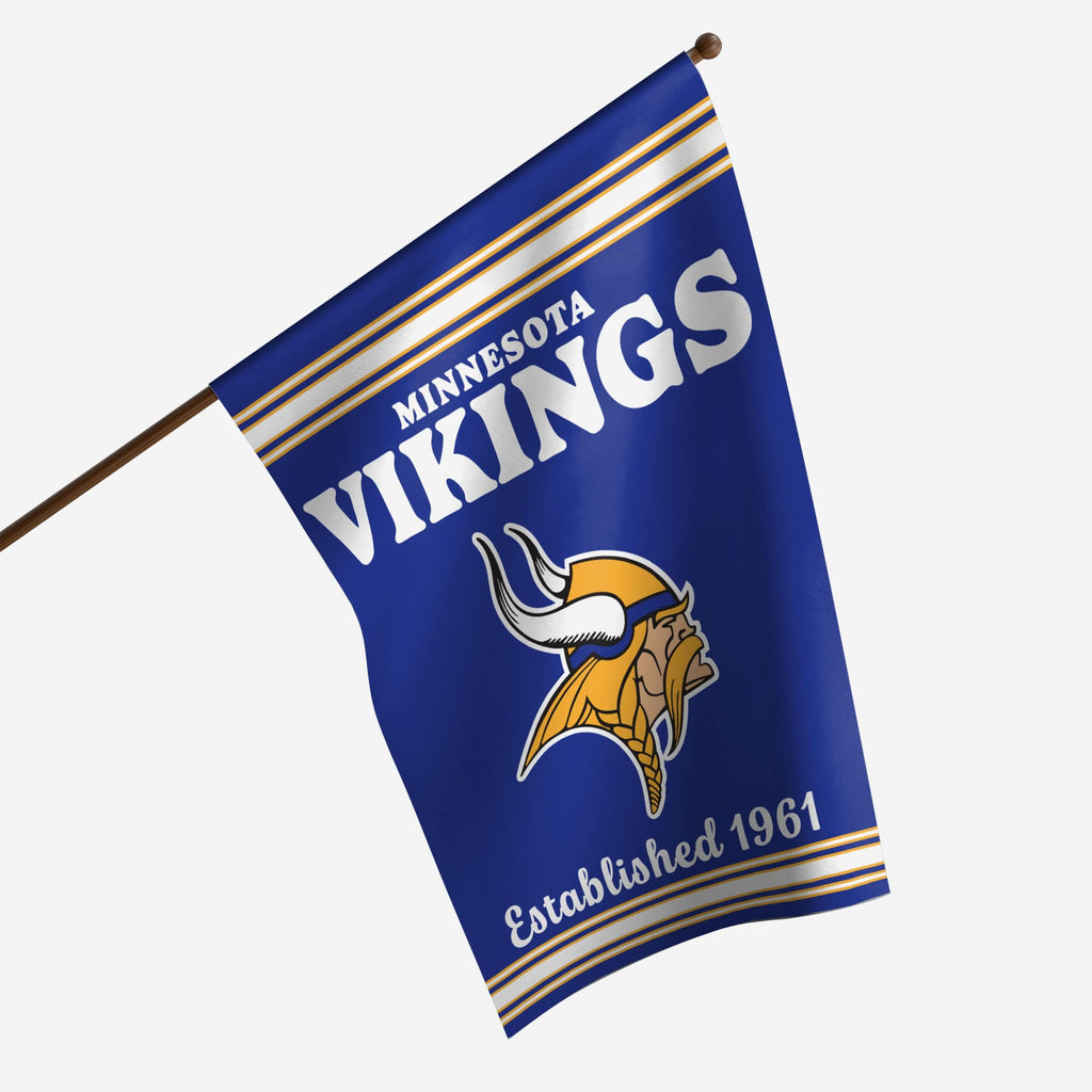 Minnesota Vikings Vertical Retro Flag FOCO