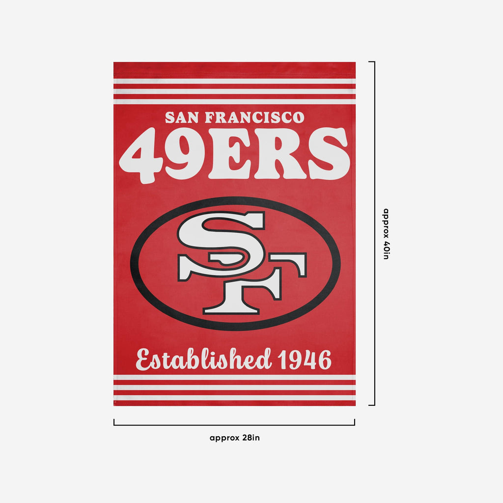 San Francisco 49ers Vertical Retro Flag FOCO