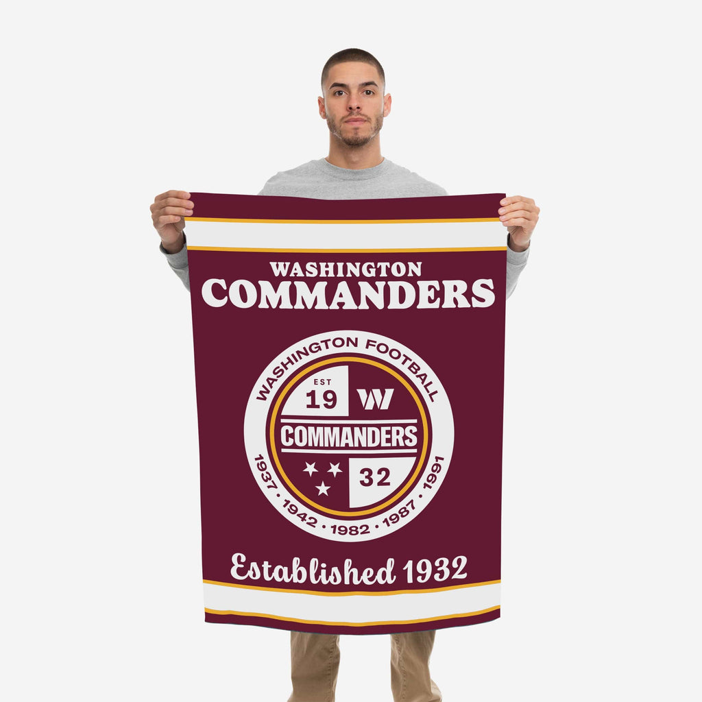 Washington Commanders Vertical Retro Flag FOCO