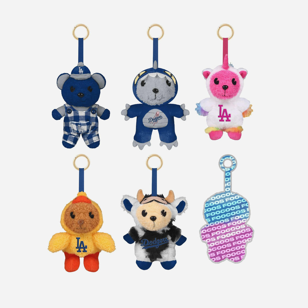 Los Angeles Dodgers FOOCOOS Plush Bag Charm Keychain Blind Box Series FOCO