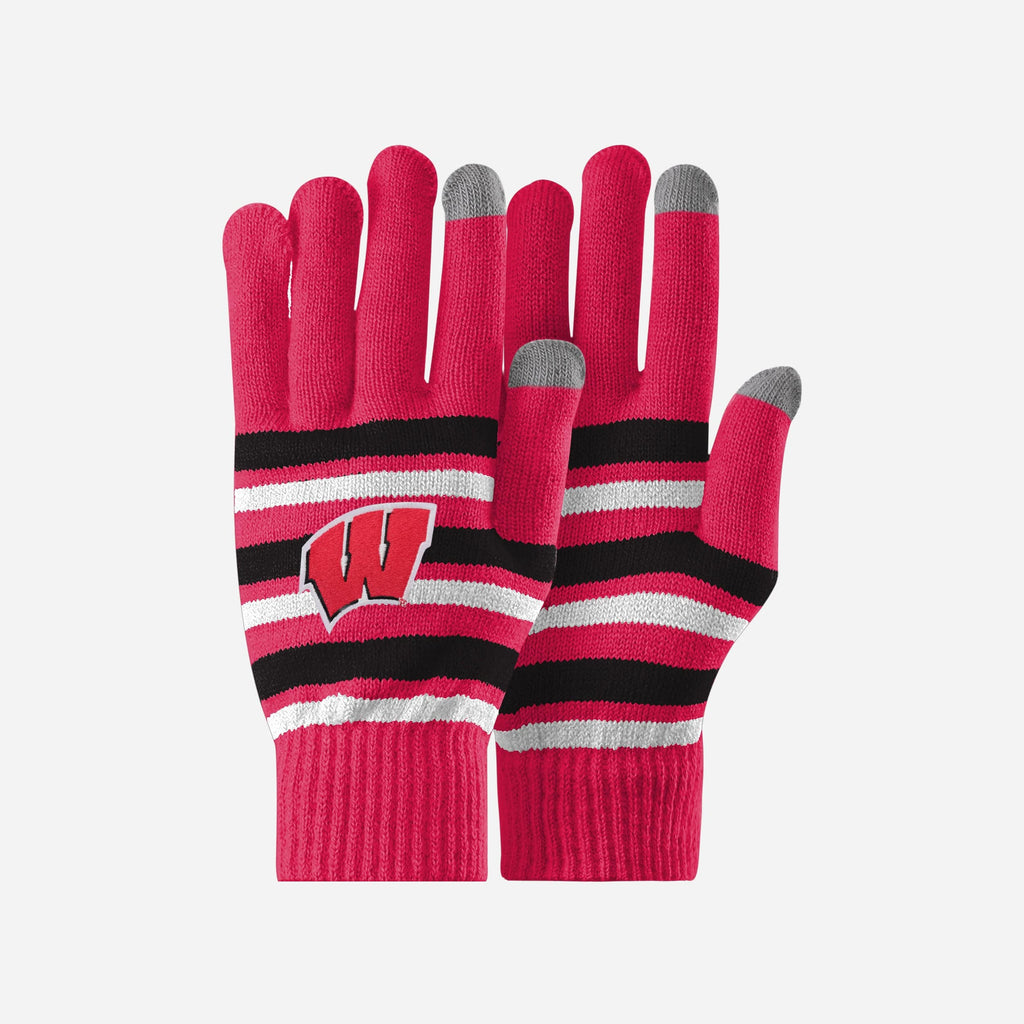 Wisconsin Badgers Stretch Gloves FOCO