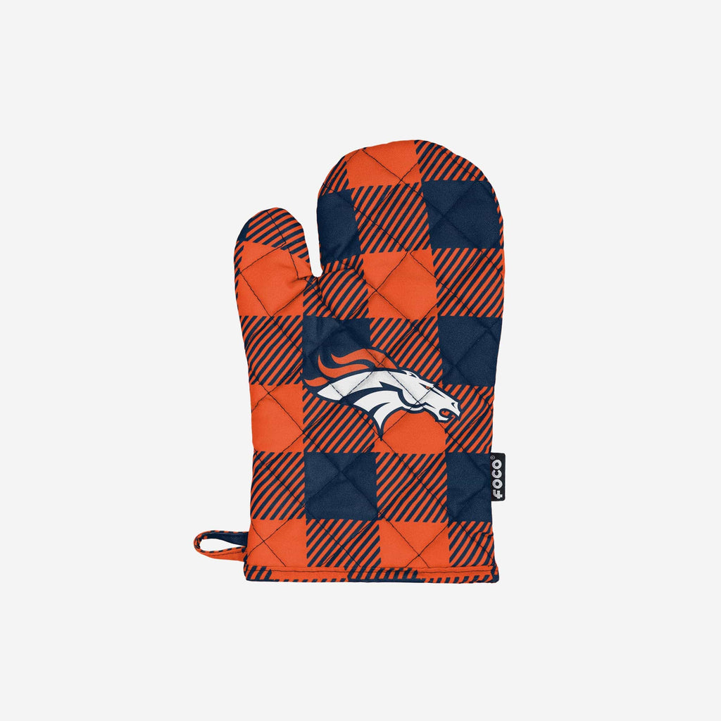 Denver Broncos Plaid Oven Mitt FOCO