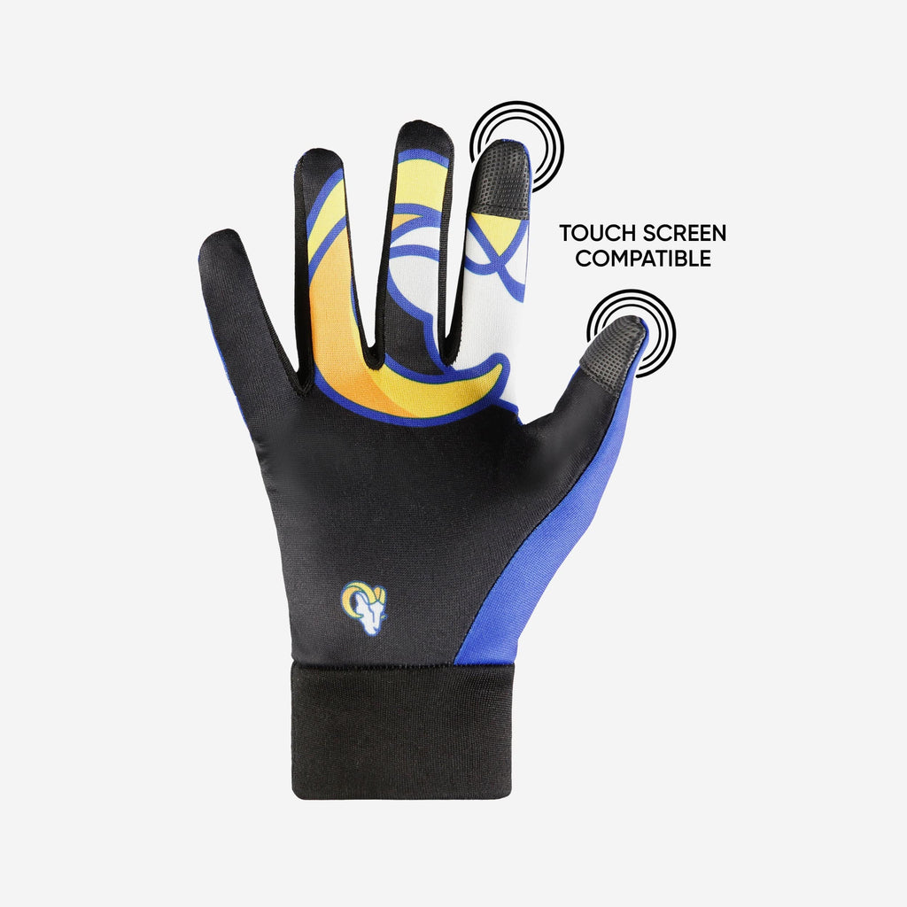 Los Angeles Rams Palm Logo Texting Gloves FOCO