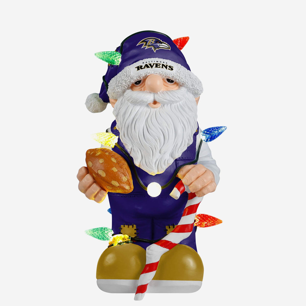 Baltimore Ravens Light Up Holiday Gnome FOCO