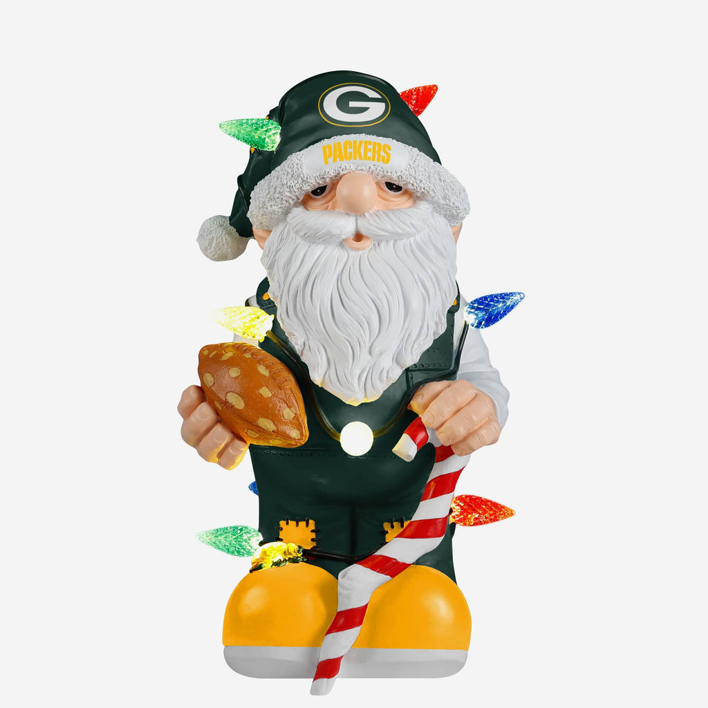 Green Bay Packers Light Up Holiday Gnome FOCO