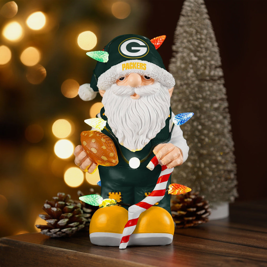 Green Bay Packers Light Up Holiday Gnome FOCO