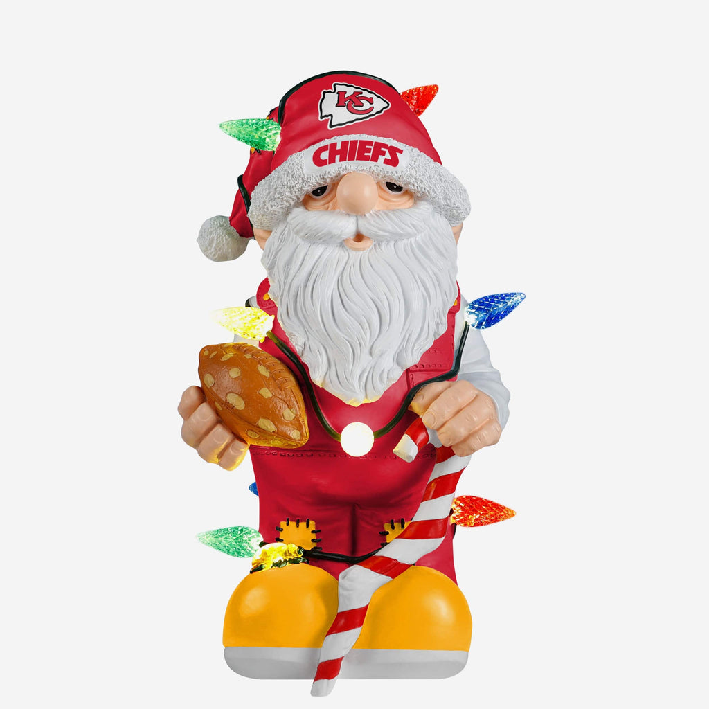 Kansas City Chiefs Light Up Holiday Gnome FOCO