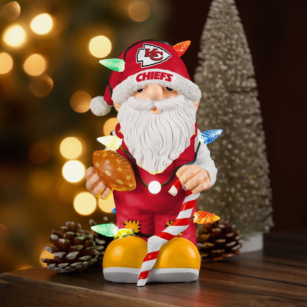Kansas City Chiefs Light Up Holiday Gnome FOCO
