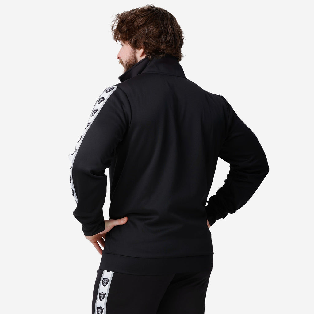 Las Vegas Raiders Stripe Logo Track Jacket FOCO