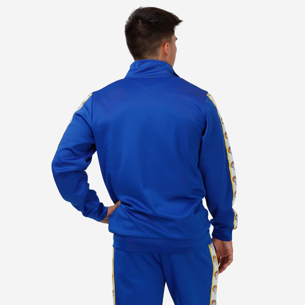 Los Angeles Rams Stripe Logo Track Jacket FOCO